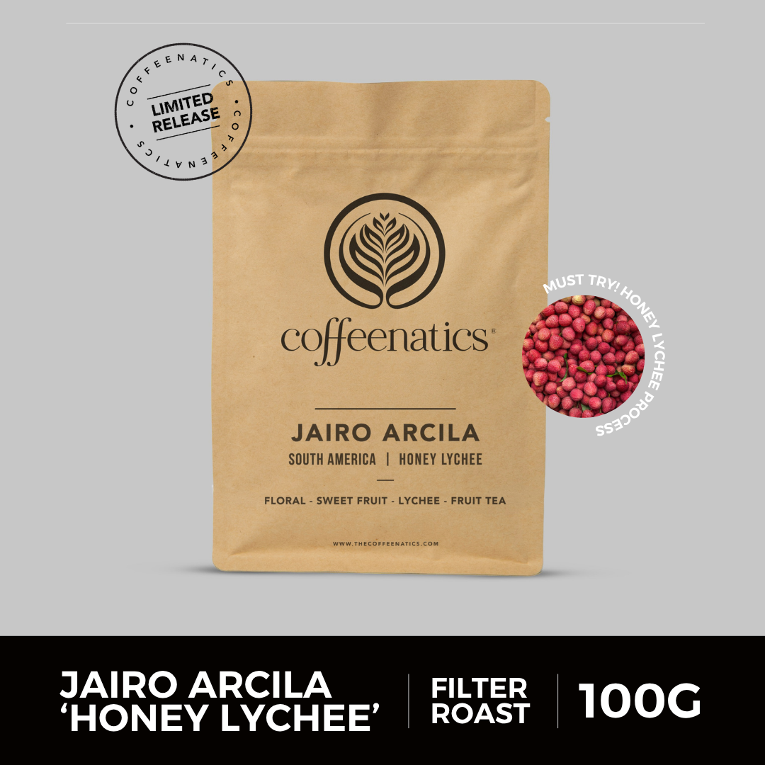 New Arrival for Filter Coffee: Jairo Arcila 'Honey Lychee' – Coffeenatics